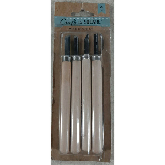 CRAFTER'S SQUARE | Art | Crafters Square Wood Carving Set Round ...
